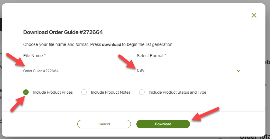 Restaurant Resource Group: Export Your USFoods Order Guide from the ...