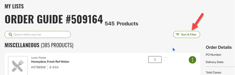 Restaurant Resource Group: Export Your USFoods Order Guide from the ...