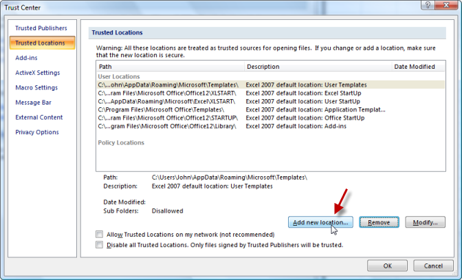 Restaurant Resource Group: Enable EZchef's "Macros" in Excel