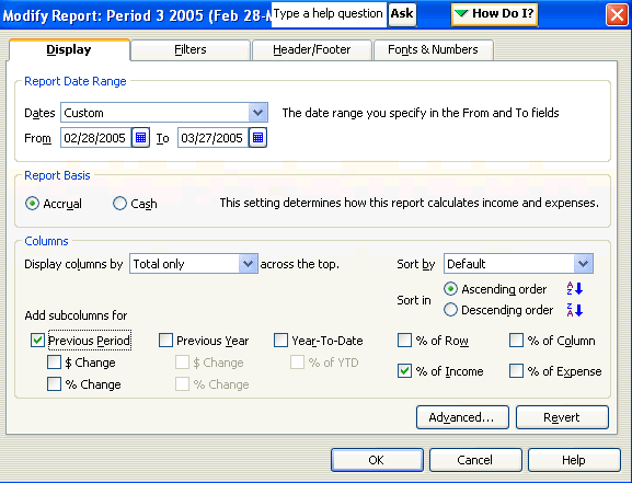 Restaurant Resource Group: Use QuickBooks Memorized Reports to Create 4 ...